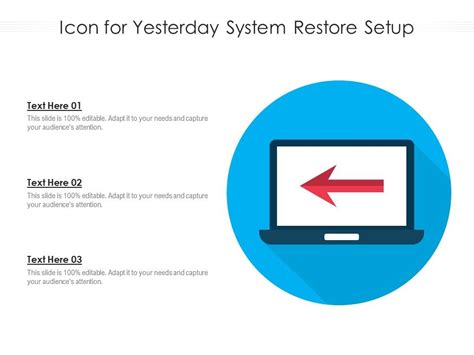 Icon For Yesterday System Restore Setup Presentation Graphics