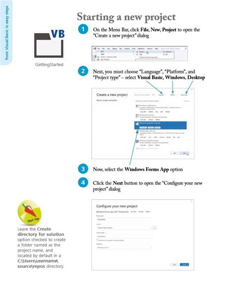 How To Start A New Project In Visual Basic Basic Easy Step Visual