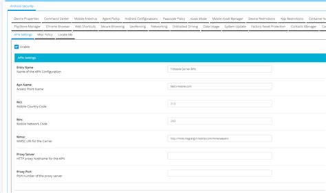 Remotely Configuring Apn Settings With Codeproof Android Mdm Customer Support And Training