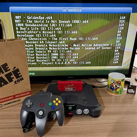 Nintendo 64 Cartucho 300 Jogos Game Com Cafécom