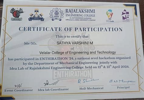 Sathya Varshini M On Linkedin Hackathon Engineering Arduino Teampwork Innovation