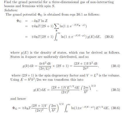 Partition Function Grand Potential • Physics Forums
