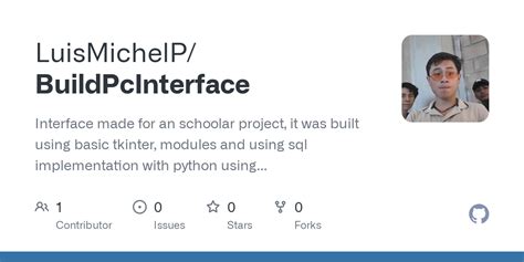 GitHub LuisMichelP BuildPcInterface Interface Made For An Schoolar Project It Was Built