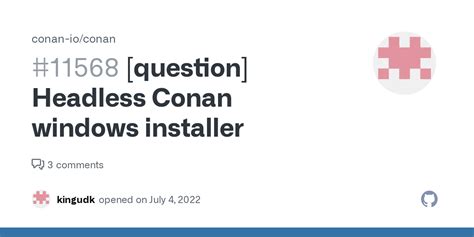 [question] headless conan windows installer · issue 11568 · conan io