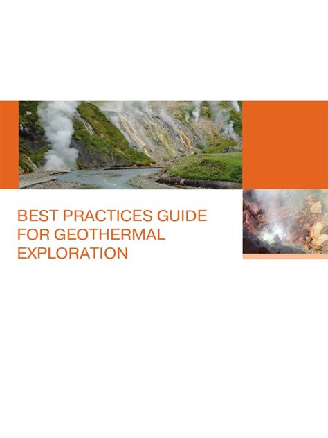 Best Practices Guide For Geothermal Exploration Pdf Geothermal Energy Risk