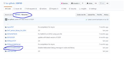 WebSocketsServer Not Included Issue Luc Github ESP D GitHub