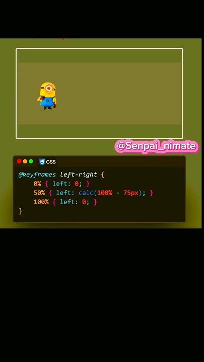 Simple Animation Using Keyframes Css Css Html Javascript Tutorial Youtube