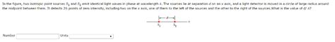 Solved In The Figure Two Isotropic Point Sources S1 And