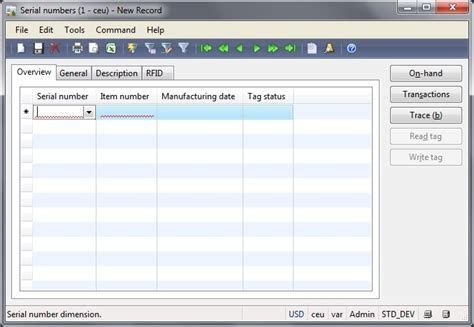 Bits Here And There Creating Serial Number In Dynamics Ax
