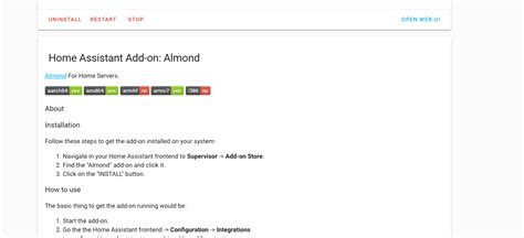 Add On Documentation Not In A Card · Issue 5711 · Home Assistant