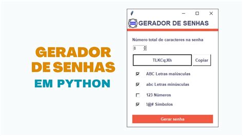 Como Gerar Senhas Aleatórias Em Python Usando O Módulo Random Youtube