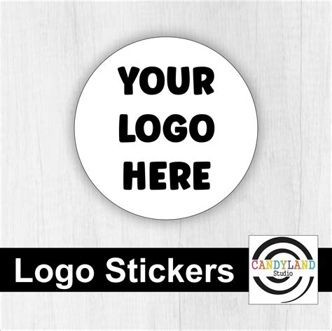 Custom Round Circle Logo Stickers Candyland Studio