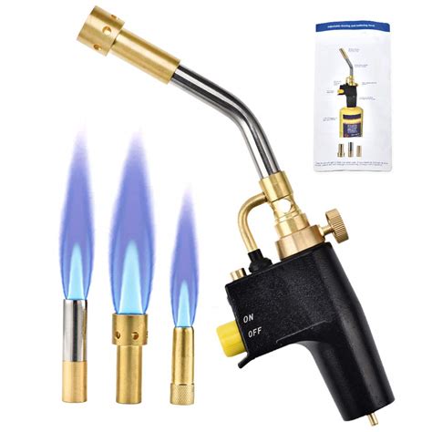 Mua Seaan Propane Torch Head With 3 Nozzles Trigger Start Mapp Map Propane Gas Torch W Push