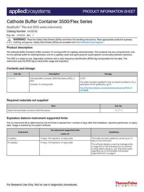 Bula Cathode Buffer Container 3500flex Series Pdf