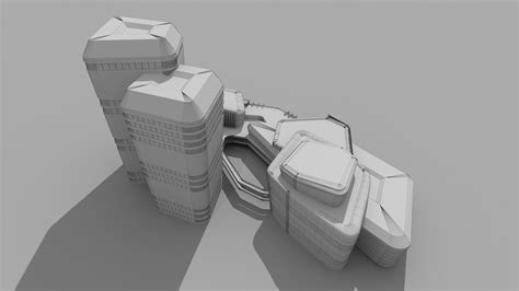 0159 Complex Building 3d Model Cgtrader