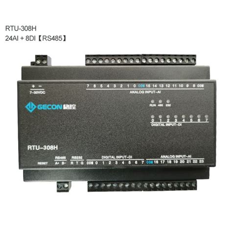 For Modbus RTU 24AI 8DI Data Acquisition Module Industrial Controller RTU 308H 24AI 8DI RS485