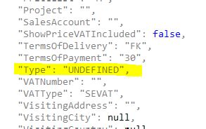 CustomerType Entity Is Not Correct Issue 101 FortnoxAB Csharp Api