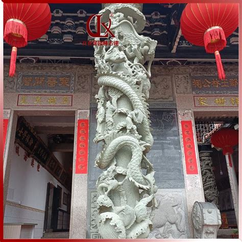 生产加工龙盘绕柱子的石雕龙柱 知乎
