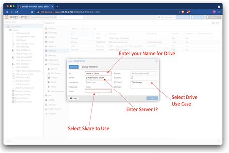 Add Smb Share Using Just Web Interface Proxmox 7 Virtualize Everything