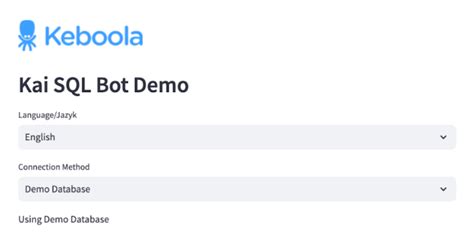 Kai Sql Bot Keboola User Documentation Kai Sql Bot Keboola User Documentation
