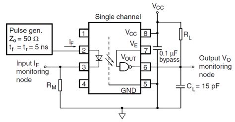 6n137 High Speed Optocoupler Pinout And Examples