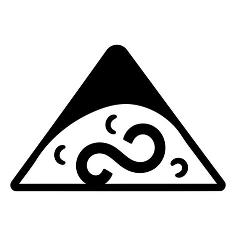 Abstract Triangle Logo With A Stylized Infinity Symbol Inside Premium