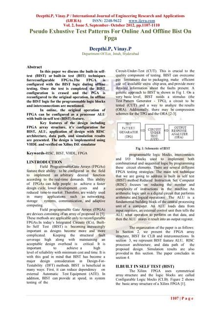 Built In Self Test For Vlsi Design Pdf