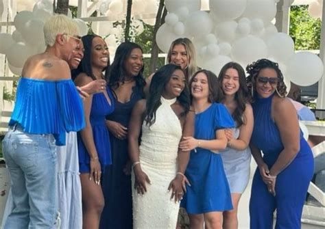 Simone Biless High Slit Bridal Shower Dress Is Covered In Pearls Flipboard