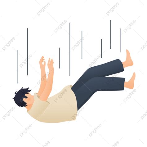 아래로 떨어지는 남자 그림 떨어지는 가을 떨어지다 PNG 일러스트 및 벡터 에 대한 무료 다운로드 Pngtree