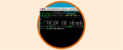 cómo instalar corefreq en ubuntu linux para monitorizar cpu solvetic