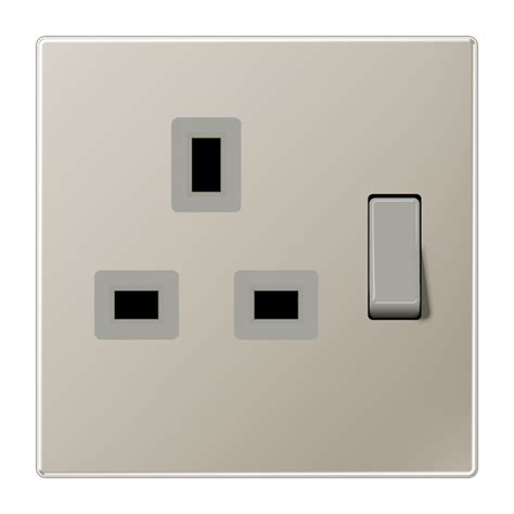 Switched Socket British Standard Stainless Steel Es 3171