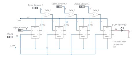 Piso Shift Register1910992001 Multisim Live