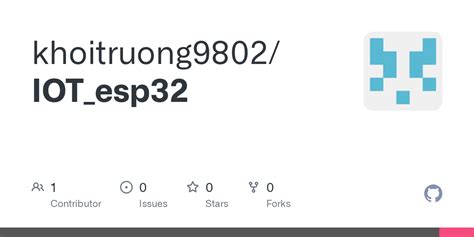 GitHub Khoitruong9802 IOT Esp32