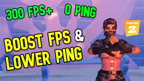 Tricks To BOOST FPS LOWER PING Fortnite YouTube
