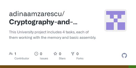 Github Adinaamzarescucryptography And Assembly This University