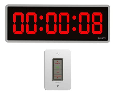 elapsed timer for digital synchronized clock systems sapling clocks
