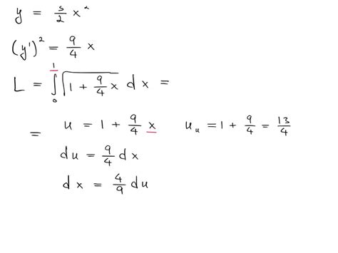solved 1 find the exact length of the arc of the curve over the given