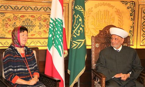 سماحة المفتي يستقبل المنسقة الخاصة للأمم المتحدة في لبنان دار الفتوى