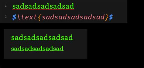 How To Make The Text In Text Command Is Same Style As Normal Text