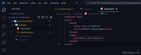 使用vscode工具搭建 sapui5开发环境 vscode sapui5 csdn博客