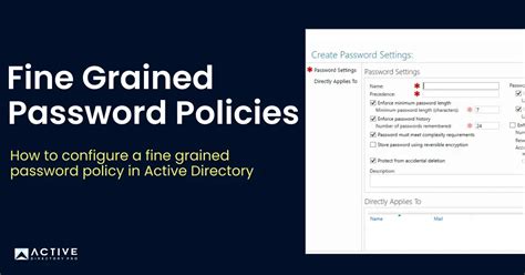 Create Fine Grained Password Policy Step By Step Guide Active Directory Pro