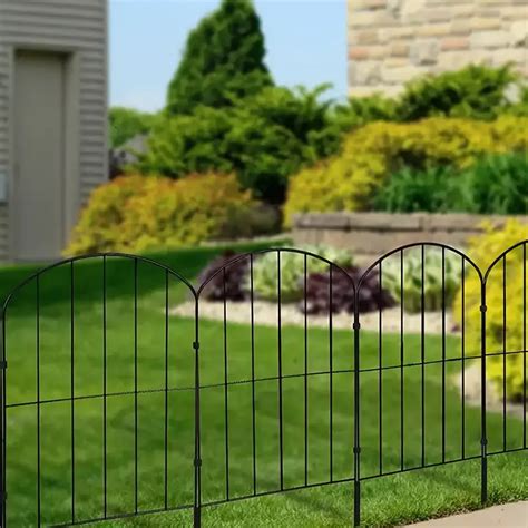 Декоративна метална баштенска ограда од 10 паковања баријера Temu