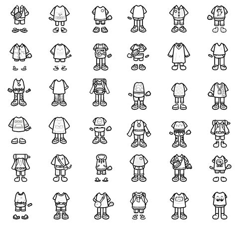 Toca Boca с одеждой распечатать бесплатно Happybrushes