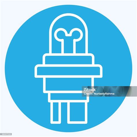 아이콘 자동차 조명 자동차 부품 기호와 관련이 있습니다 파란 눈 스타일 심플한 디자인 편집 가능 간단한 일러스트레이션 교통에 대한 스톡 벡터 아트 및 기타 이미지 Istock