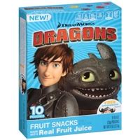 Dreamworks Dragons Fruit Snacks 0 8 Oz 10 Count Allergy And