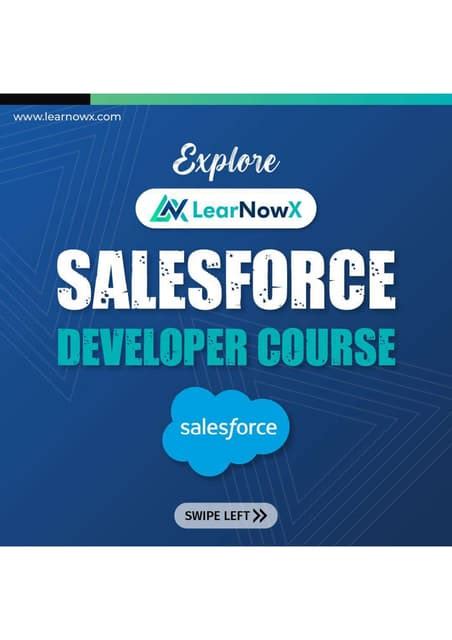 explore learnowx salesforce developer courses pdf