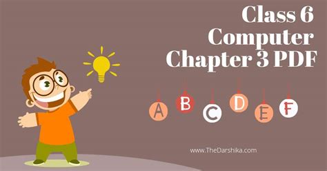 Class 6 Computer Chapter 3 Pdf 2025