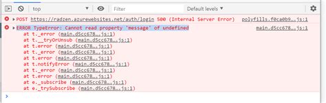 Error Typeerror Cannot Read Property Message Of Undefined Angular Radzen