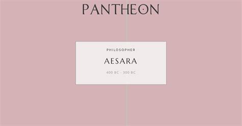 Aesara Biography Pantheon