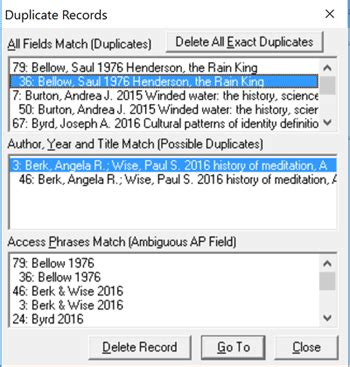 Find Duplicates